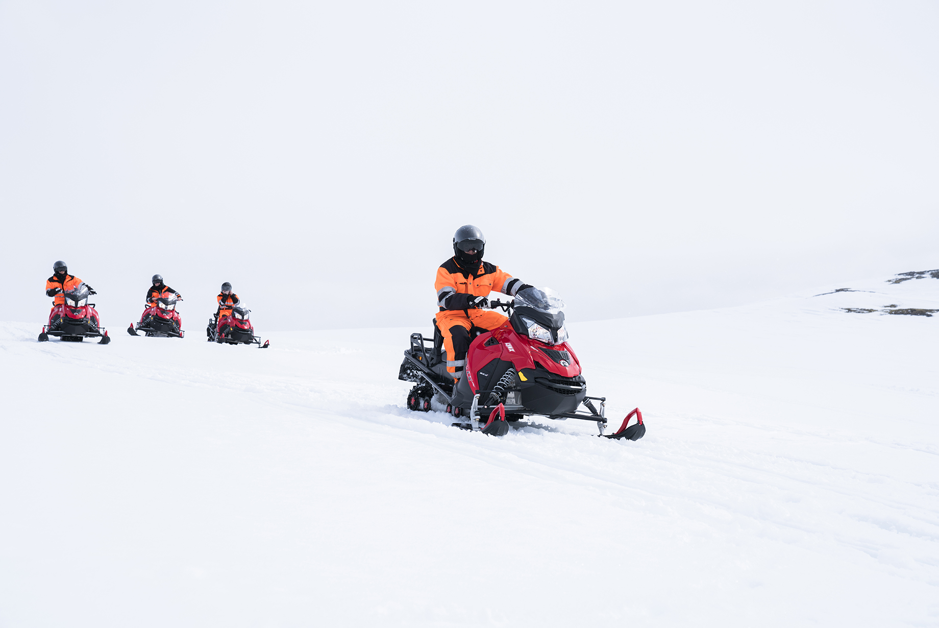 Snowmobile Langjökull - A snowmobile tour on Langjokull glacier